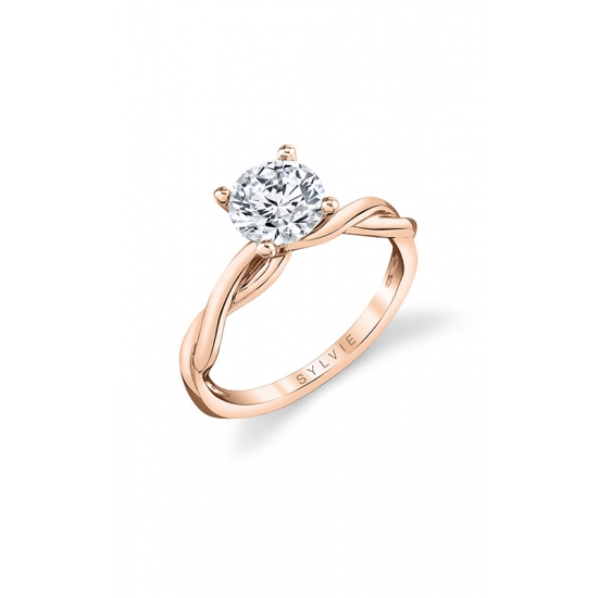 Sylvie Spiral Engagement Ring S1524-000/4R12R | Solomon Brothers ...
