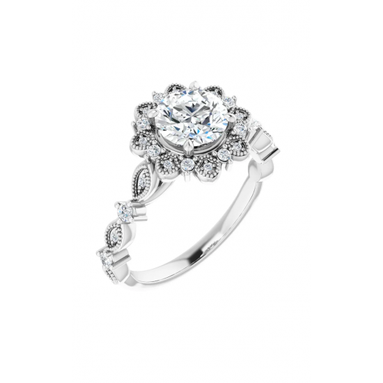 Stuller Halo Engagement Ring 123782 | Huntington Fine Jewelers of Oklahoma