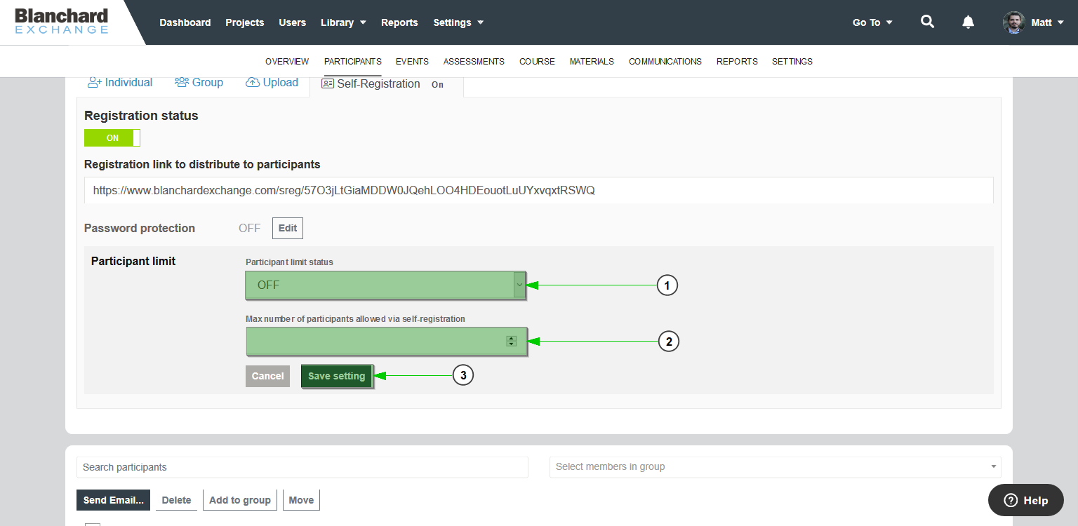 Tutorial - How to Set Up a Registration Link – Technical Support Home