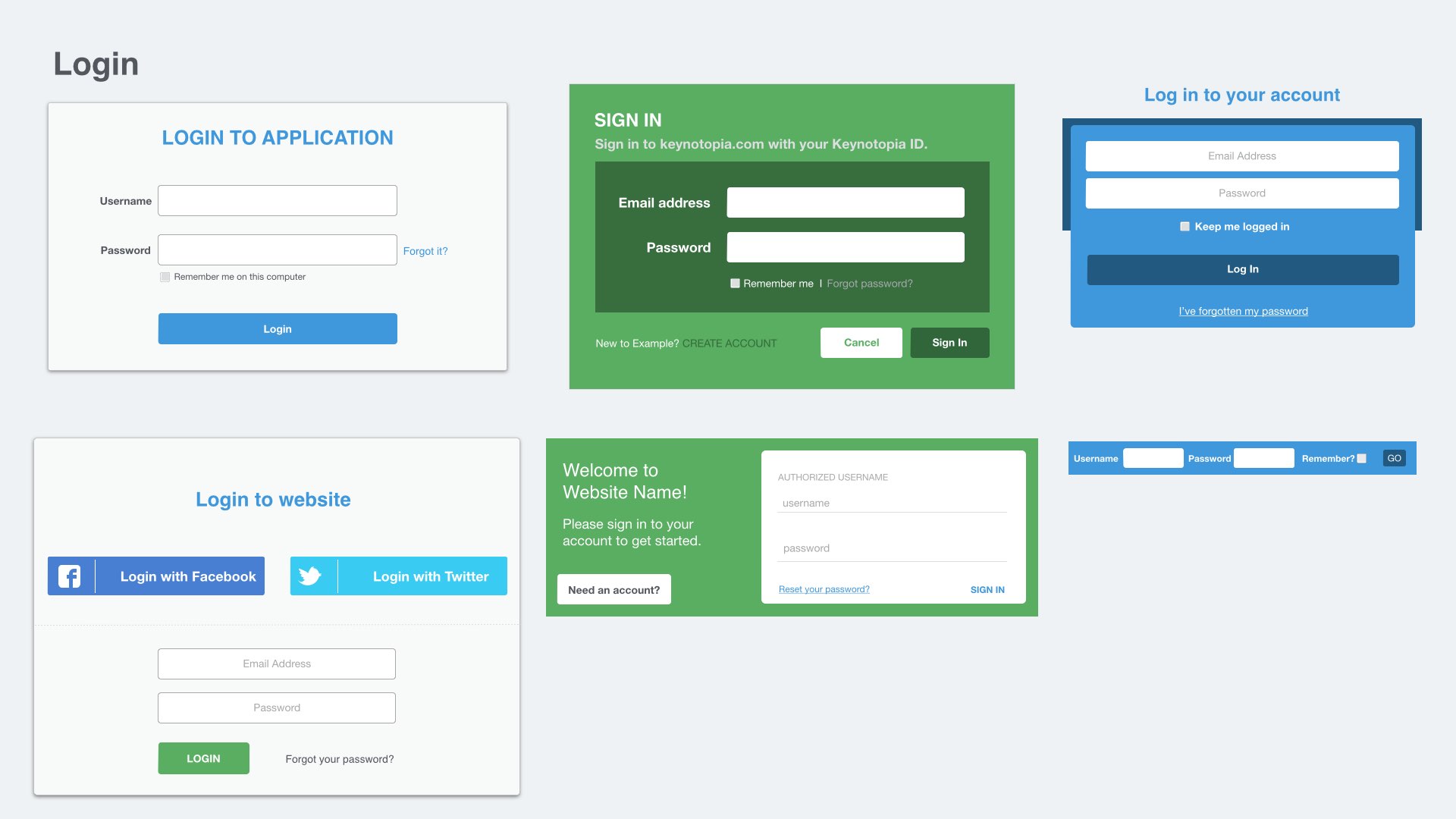 Web App Prototyping Kit for Keynote and PowerPoint [Free Update ...