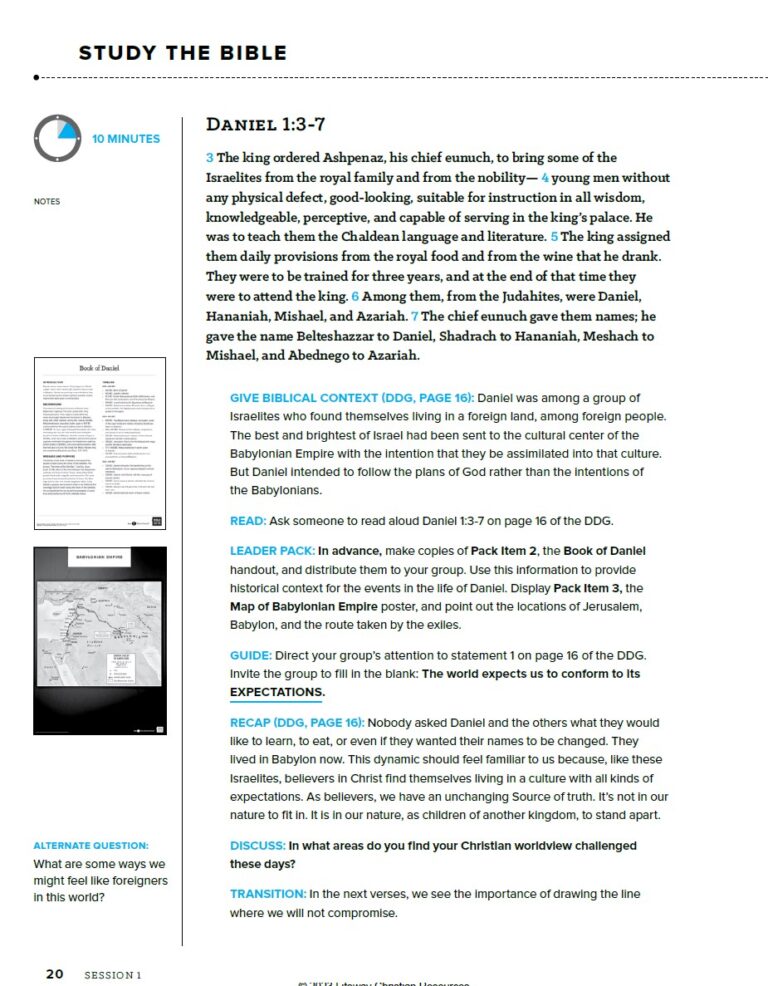 Enhancing the Daily Discipleship Guide - Bible Studies for Life