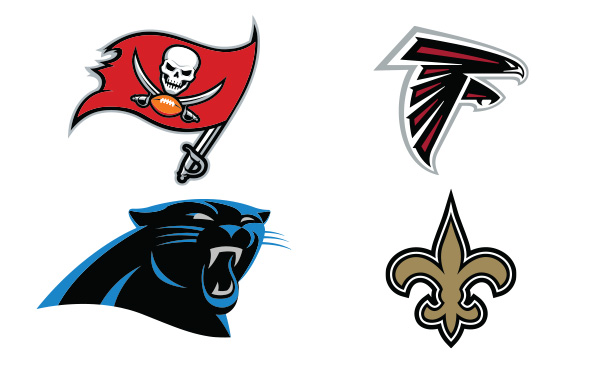 Nfc South Logo NFL logos if remade for corporations | goTitans | a ...