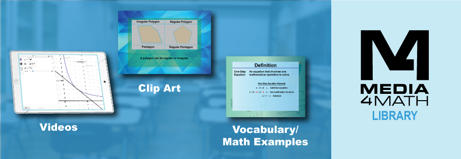 M4M Library Landing Page | Media4Math