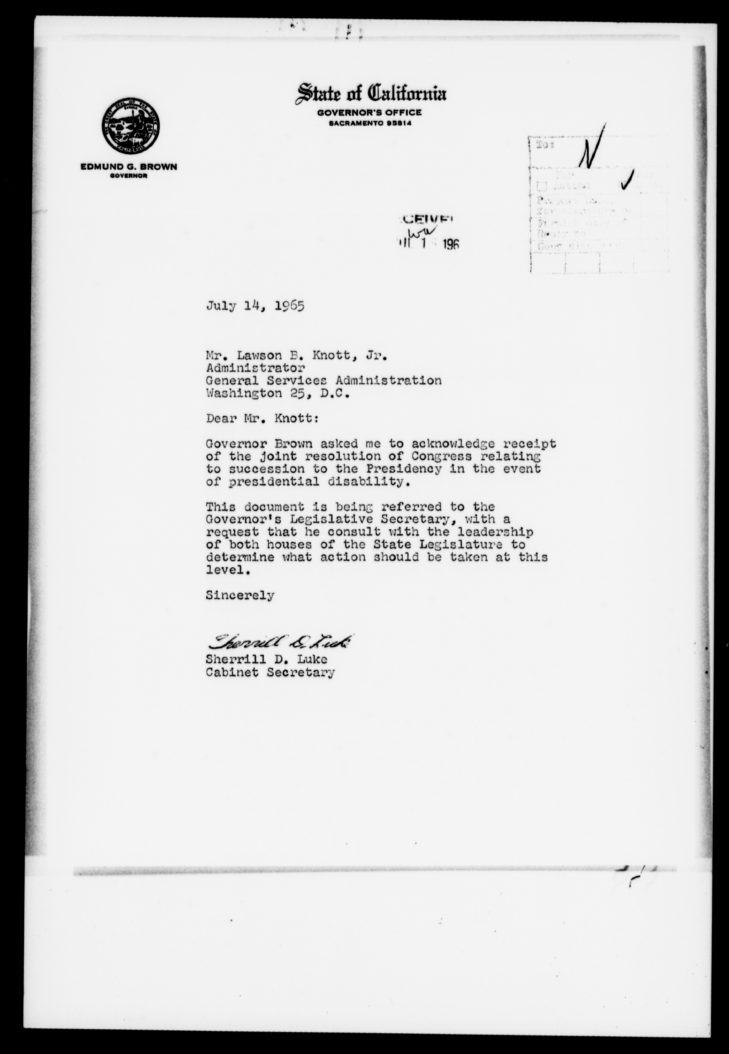 Amendment 25 Presidential Disability And Succession