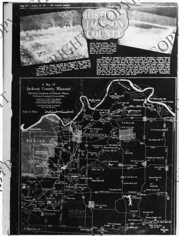 Map of Jackson County, Missouri | Harry S. Truman
