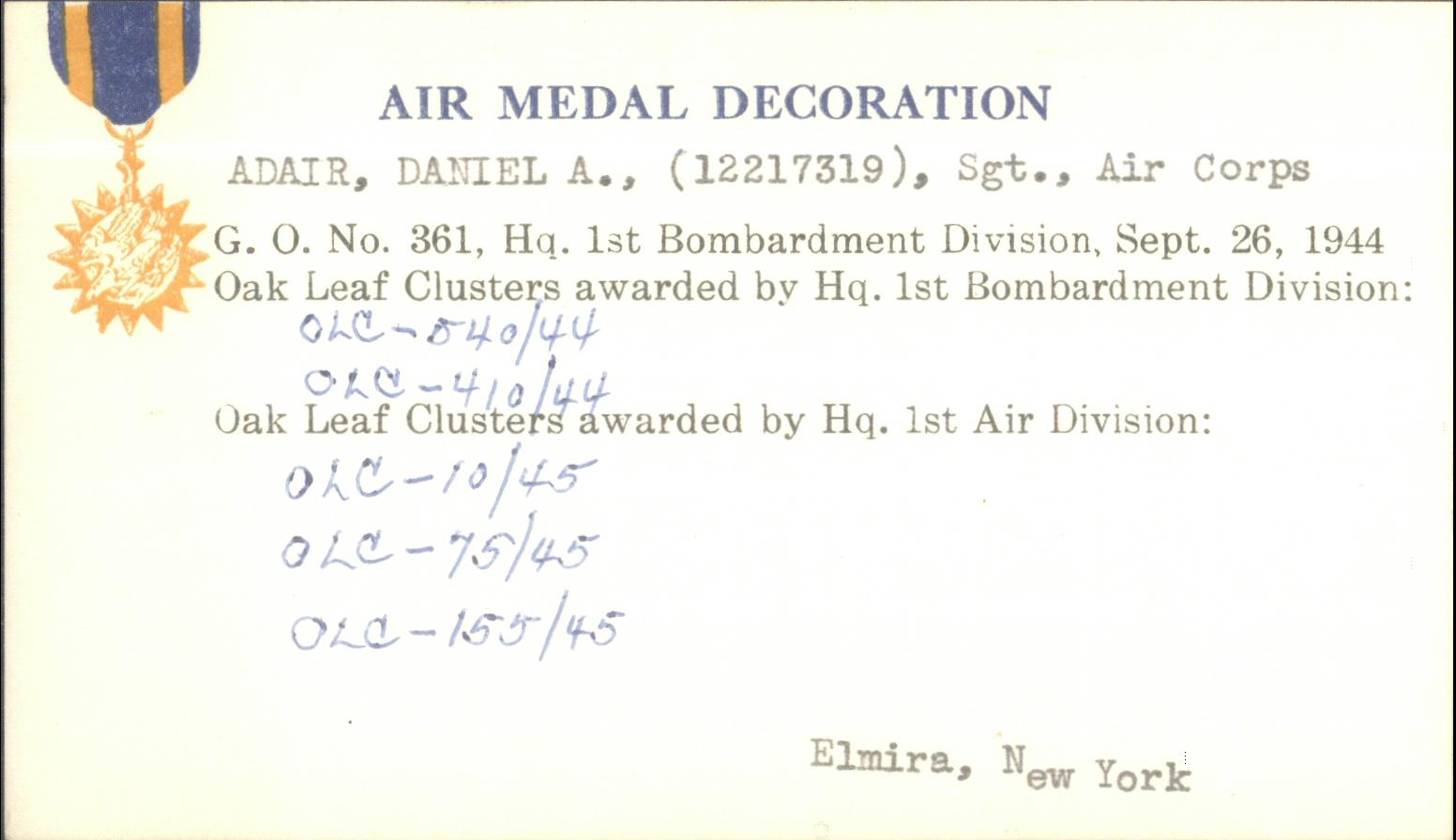 Daniel Alton Adair | American Air Museum