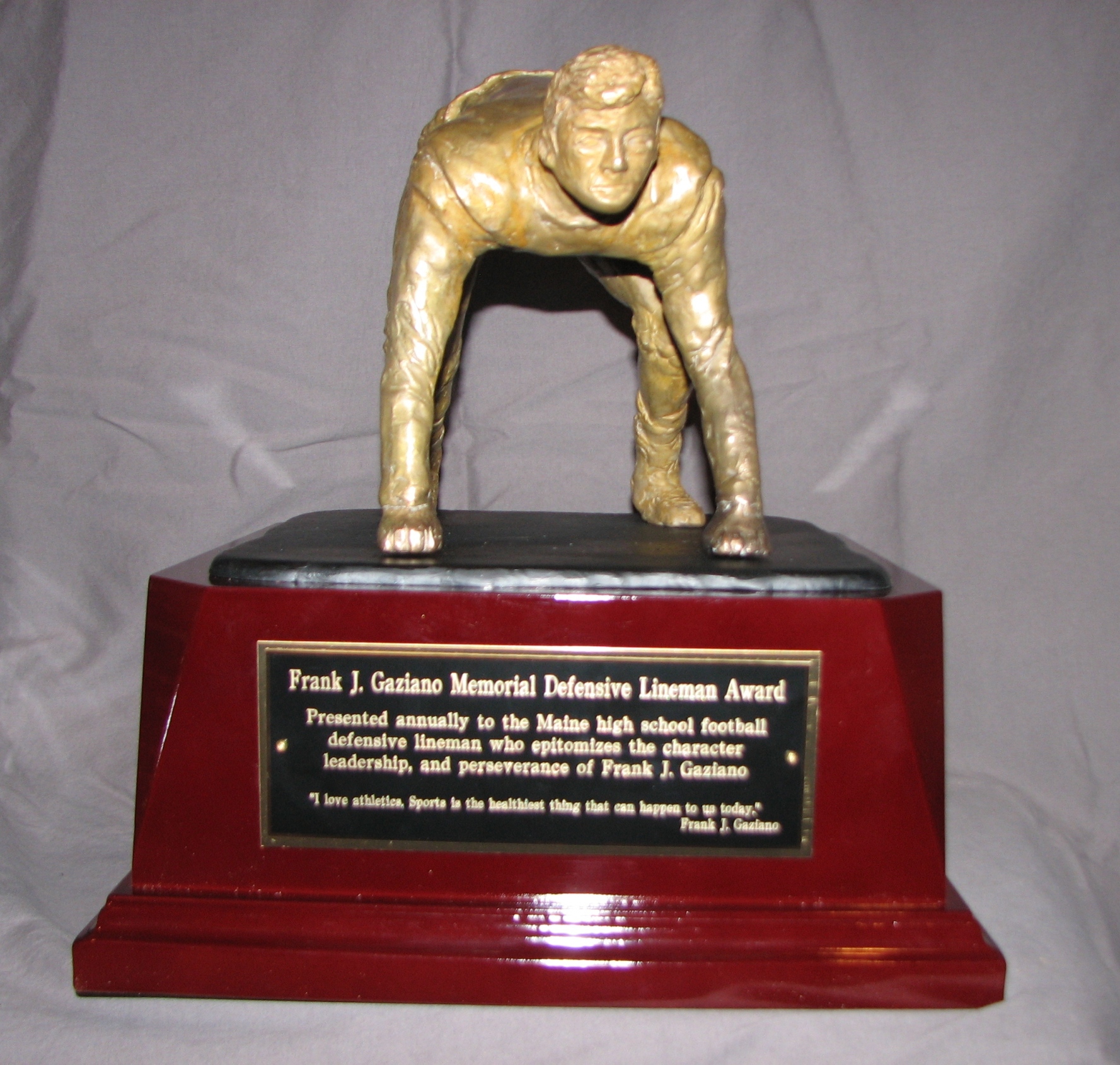 Frank J. Gaziano Memorial Offensive and Defensive Lineman Awards ...