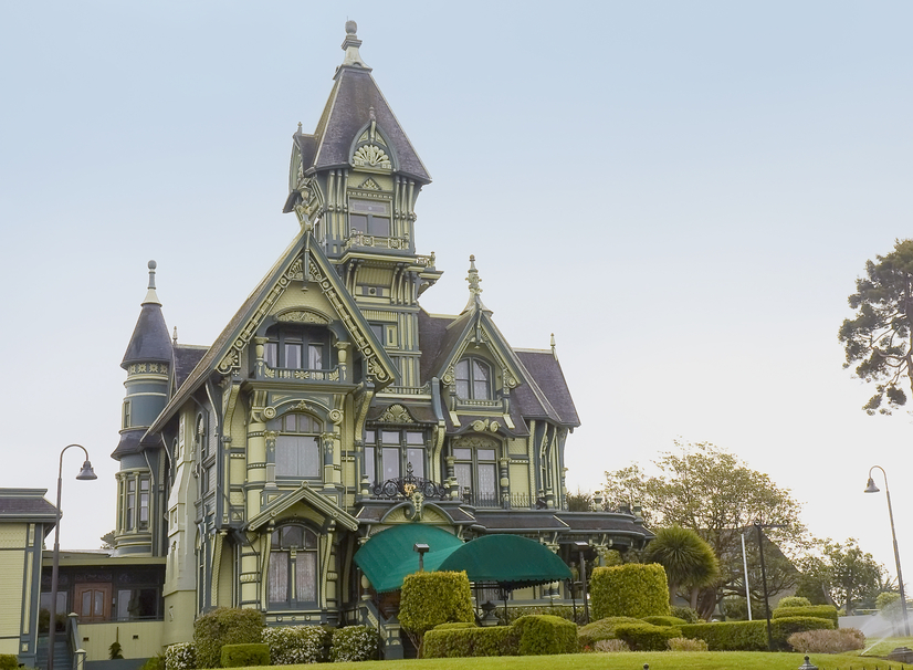 Beautiful Victorian House Facade With Intricate Window