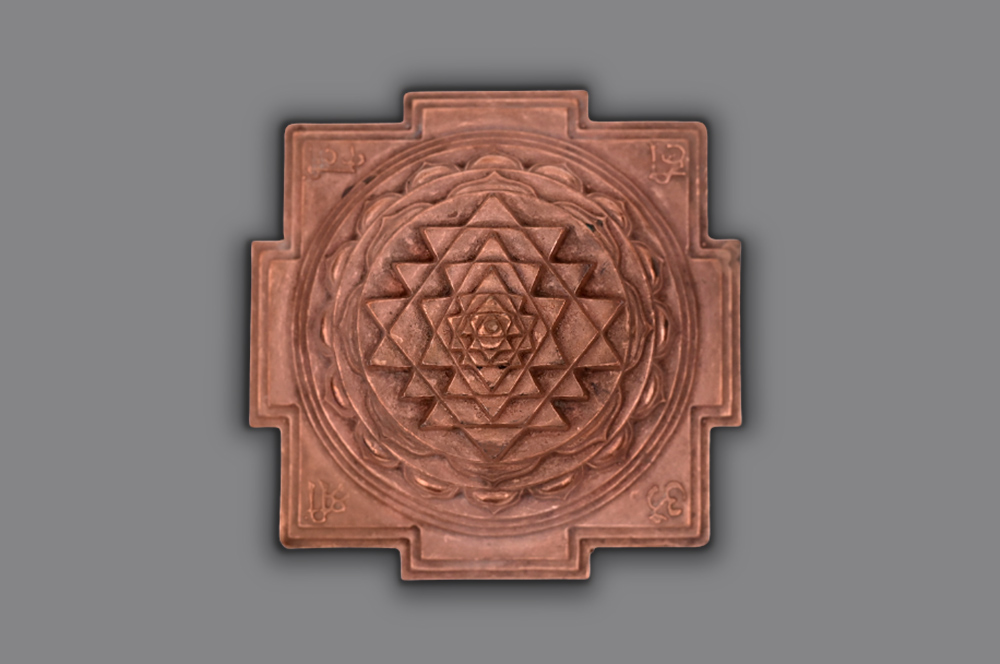 Meru Siddha Shree Yantra in Special Copper Porous Metal (Liquid Absorption)