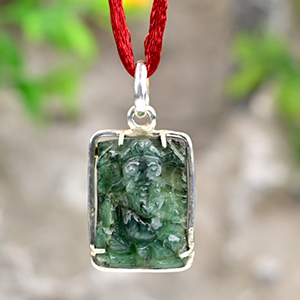 Ganesh Locket, Ganesh Pendant, Ganesh Locket in Gemstone, Gold and ...