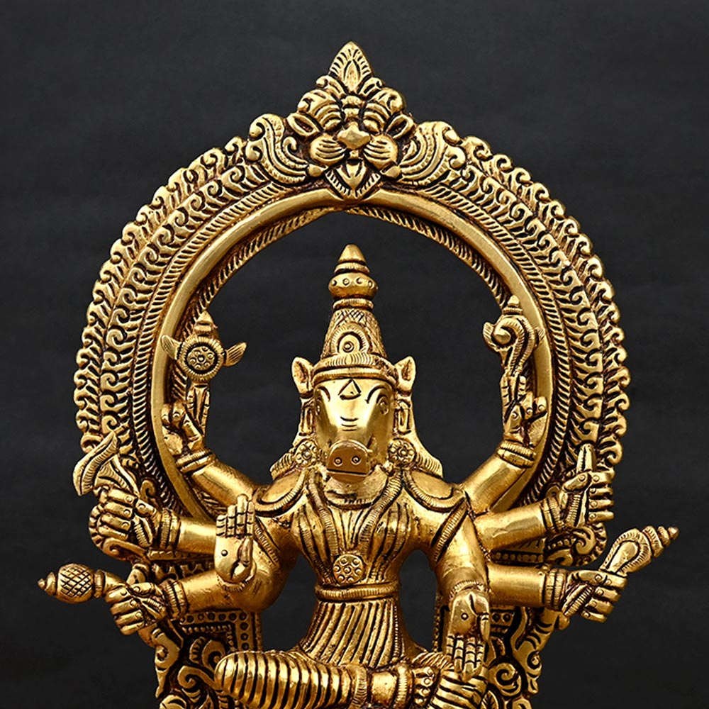 Goddess Varahi Brass Idol - Rudra Centre
