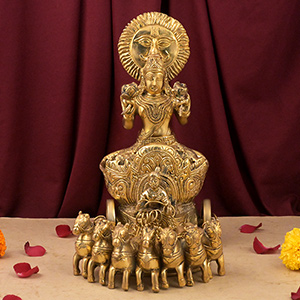 Surya Dev Rath Brass Murti