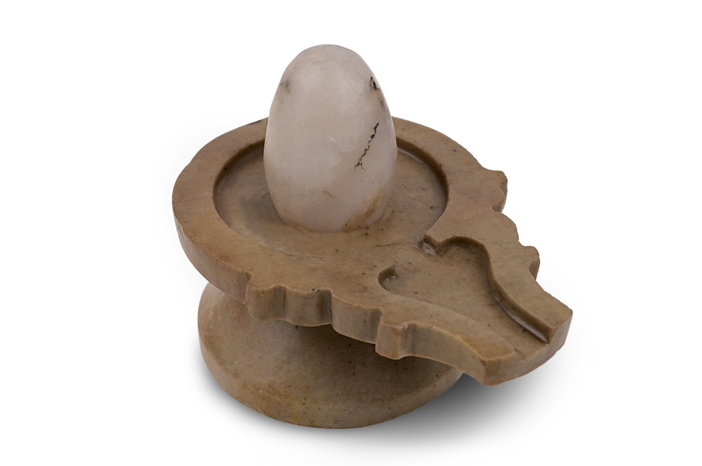 Banalingam With Narmada Stone Yoni Jaldhari - Rudra Centre