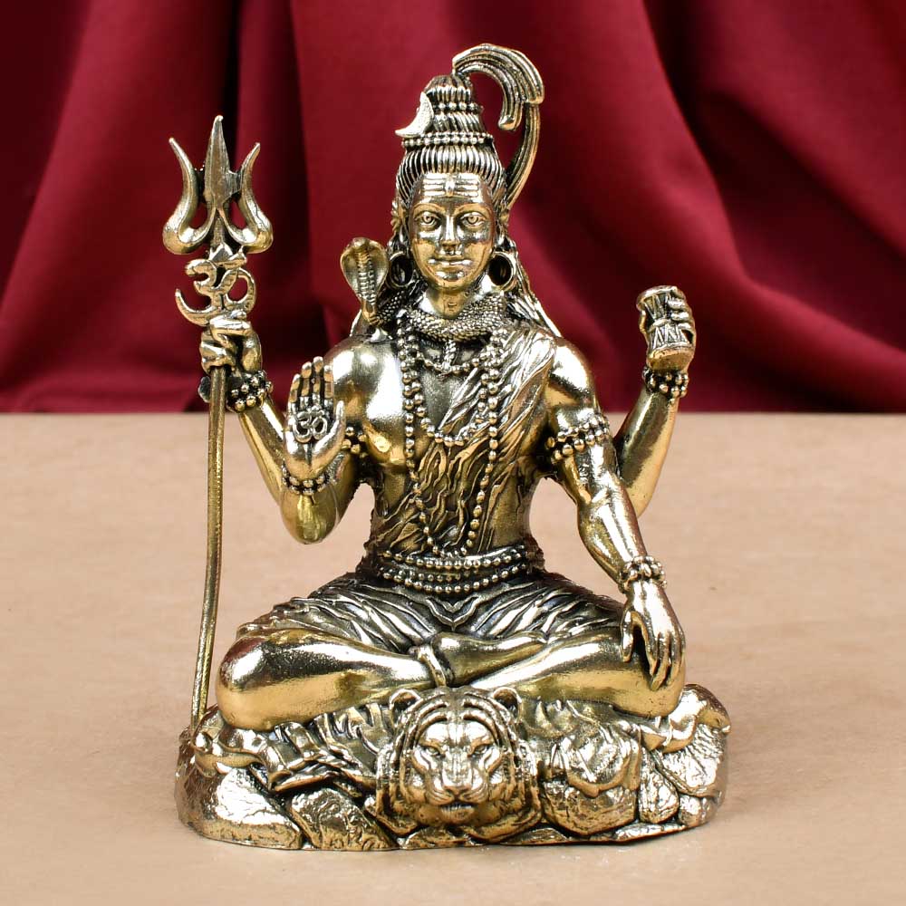 Blessing Shiva Ashtadhatu Idol