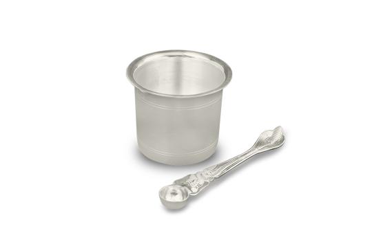 Buy Plain Panchapatra Pali in Pure Silver Online @ Low Price ...