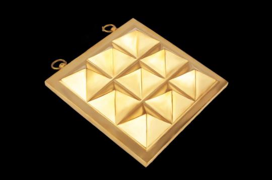9 Pyramid Vastu plate - Rudraksha Ratna - Rudra Centre