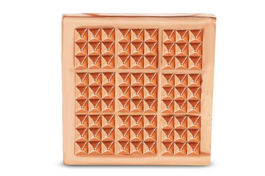 81 Pyramid Copper Vastu plate - Rudraksha Ratna - Rudra Centre