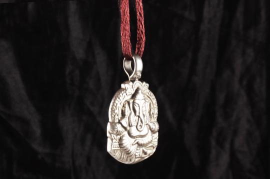 Ganesh Locket in Pure Silver - Design XXIII - Rudra Centre