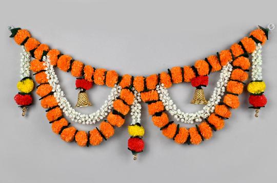 Mogra and MariGold Door Toran for Diwali - II