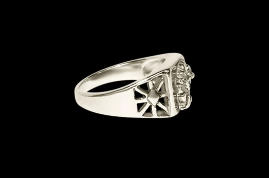 Hanuman Ring in Pure Silver - Design III - Rudra Centre