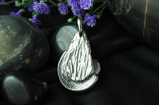 Shiva Locket in Pure Silver Design II - Rudra Centre