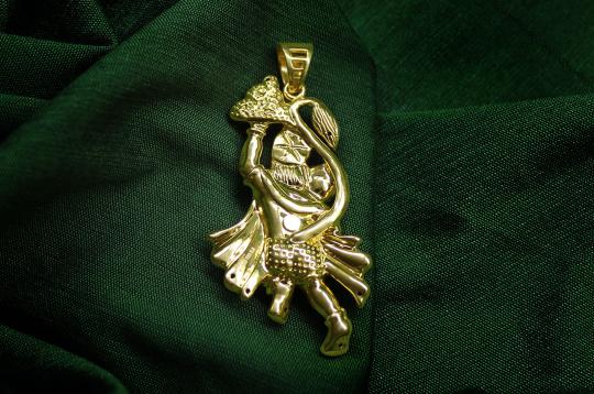 Hanuman locket in pure Gold - Rudra Centre