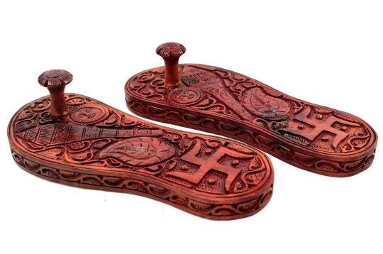 Shop Online Divine Red Sandalwood Paduka @ Cheap Price - Rudraksha ...