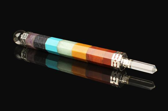 Chakra Healing Stick - 6.5 inches - Rudraksha Ratna - Rudra Centre