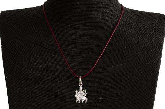 Durga Locket in pure silver - Design IV - Rudra Centre
