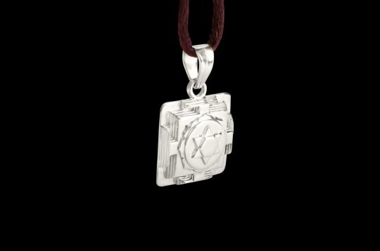 Kamdev Yantra Locket in Silver 3D - Rudra Centre