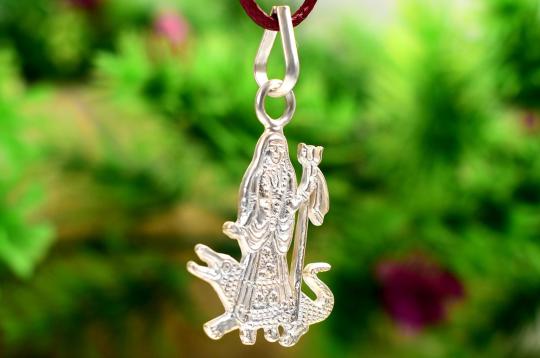 Khodiyar Maa locket in Pure Silver - Rudra Centre