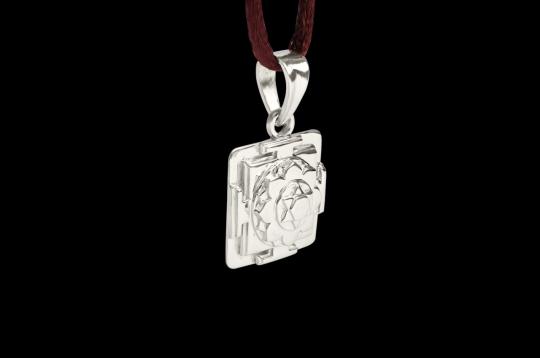 Krishna Yantra Locket in Silver 3D - Rudra Centre
