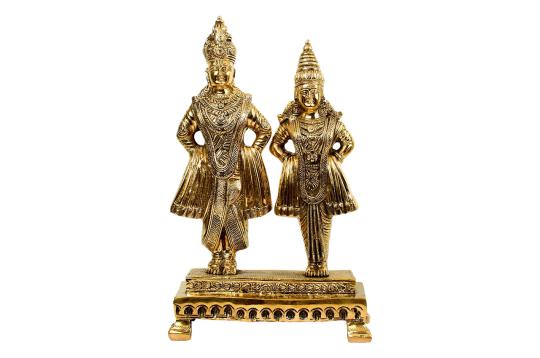 Buy Vitthal Rukmini Brass Murti Online @ Lowest Price - Rudraksha Ratna ...