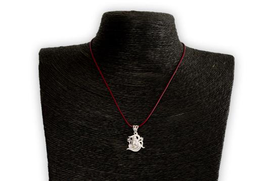 Om Shiva Locket in Pure Silver - Design II - Rudra Centre