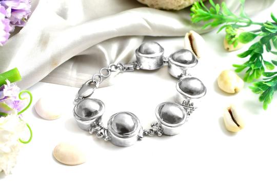 Parad large beads bracelet - Rudra Centre