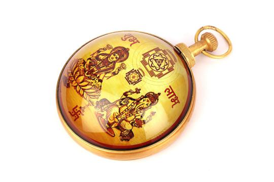 Shree Ganesh Laxmi Yantra Hanging - Rudra Centre