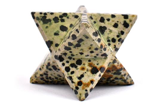 Star Pyramid in White Snowflake Obsidian - 147 gms - Rudraksha Ratna
