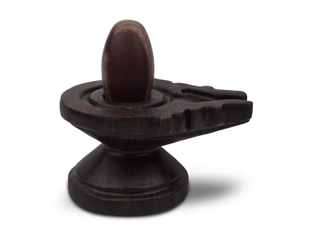 Narmada Lingam with Stone Yoni Base - XV