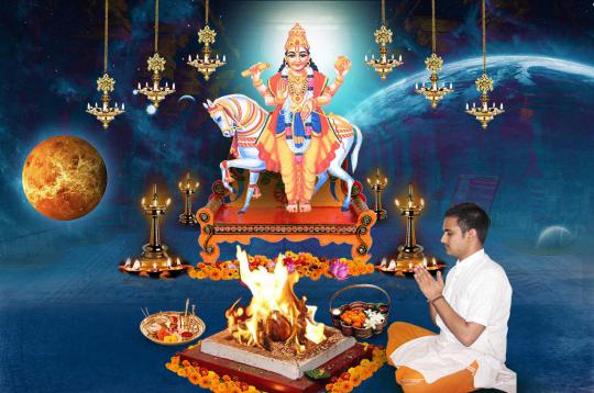Monthly Shukra Grah Shanti Puja and Homa - 1 Month