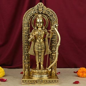Ram Lalla Sri Ayodhya Mandir Brass Idol - 12 inches