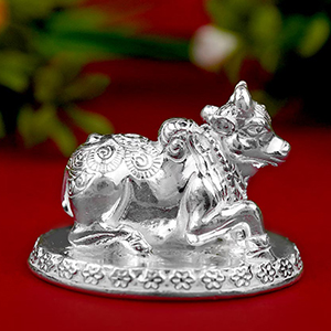 Buy Nandi Statue in Pure Silver Online @ Best Price - Rudraksha Ratna