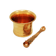 Buy Panchpatra Online, Panchapatra, Pali & Spoon Set - Rudraksha Ratna