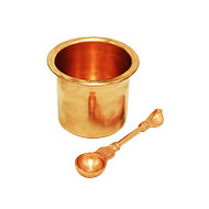 Buy Panchpatra Online, Panchapatra, Pali & Spoon Set - Rudraksha Ratna