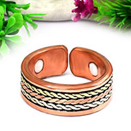 Buy Magnetic Pure Copper Ring online @ low price - Rudraksha Ratna