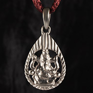 Ganesha Pendant, Silver Ganesh locket, Gold Ganesh Pendant - Rudraksha ...