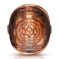 Silver Brass Gold Yantra Rings, Buy Silver Brass Yantra Ring - Rudra Centre