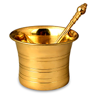 Buy Panchpatra Online, Panchapatra, Pali & Spoon Set - Rudraksha Ratna