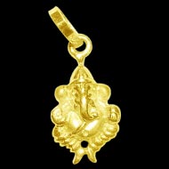 Ganesha Pendant, Silver Ganesh locket, Gold Ganesh Pendant - Rudraksha ...