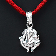 Ganesha Pendant, Silver Ganesh locket, Gold Ganesh Pendant - Rudraksha ...