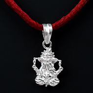 Ganesha Pendant, Silver Ganesh locket, Gold Ganesh Pendant - Rudraksha ...